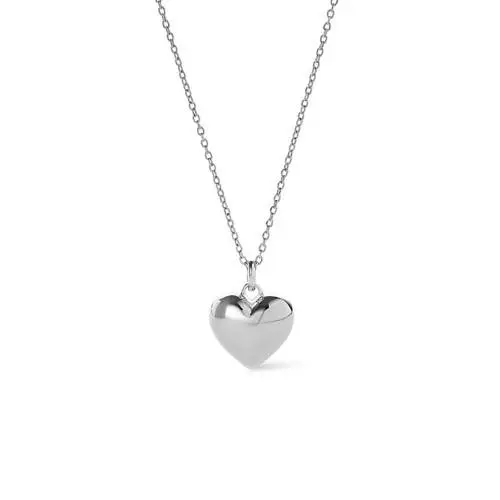 OUTOFOFFICE Sterling Heart Charm Necklace - Silver
