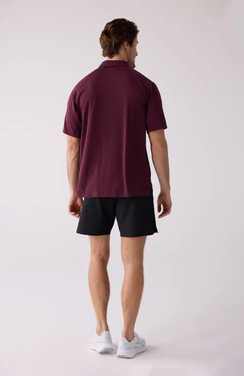 CENTERLINE ATHLETICS Airlite Polo Shirt - Dark Currant