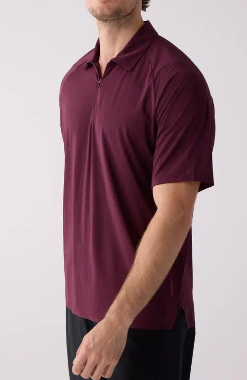 CENTERLINE ATHLETICS Airlite Polo Shirt - Dark Currant
