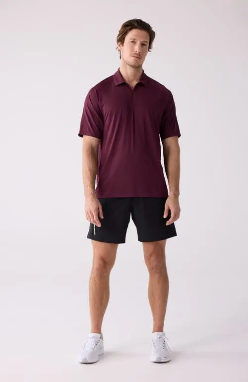 CENTERLINE ATHLETICS Airlite Polo Shirt - Dark Currant