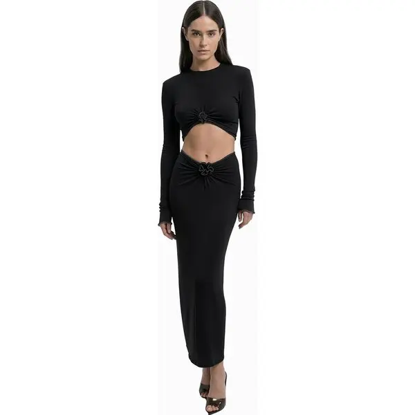 MOTHER OF ALL Maxi Skirt - Black