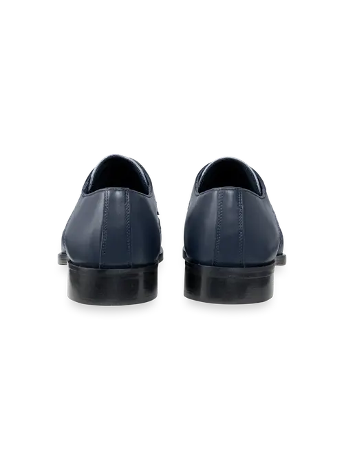 PAUL FREDRICK Leather Wing Tip Derby Shoes
