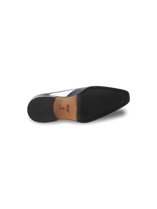 PAUL FREDRICK Leather Wing Tip Derby Shoes