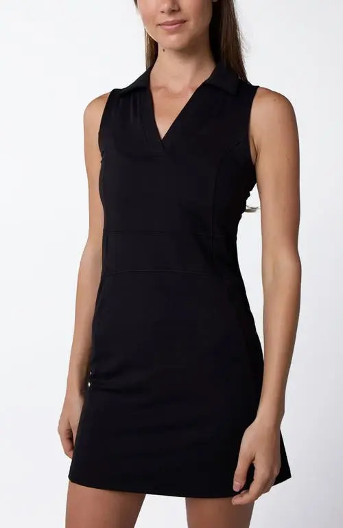 CENTERLINE ATHLETICS Cross-sport Sleeveless Polo Dress - Black