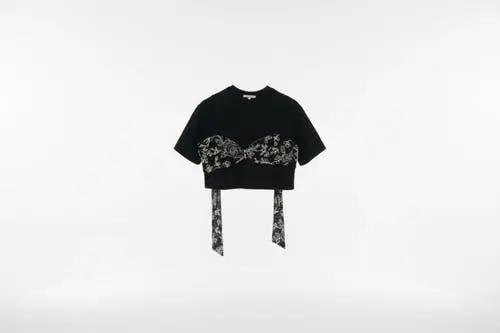SAN MALO Cropped Lace Bikini T-shirt