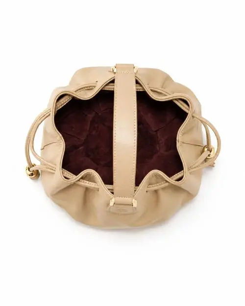 ROSZUAR Lunaire Smooth Leather Crossbody Bag - Honey