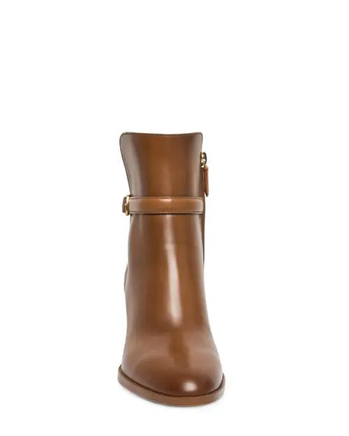 Santoni Leather Mid-heel Ankle Boot