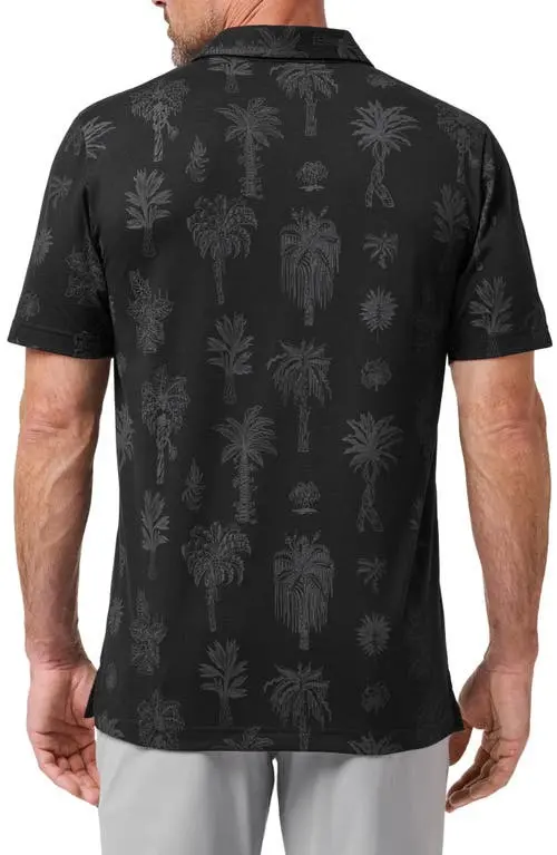 Travis Mathew Palm Tree Print Jersey Polo