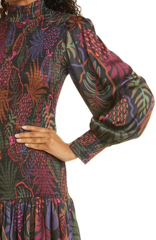 Farm Rio Frutis Dream Long Sleeve Minidress