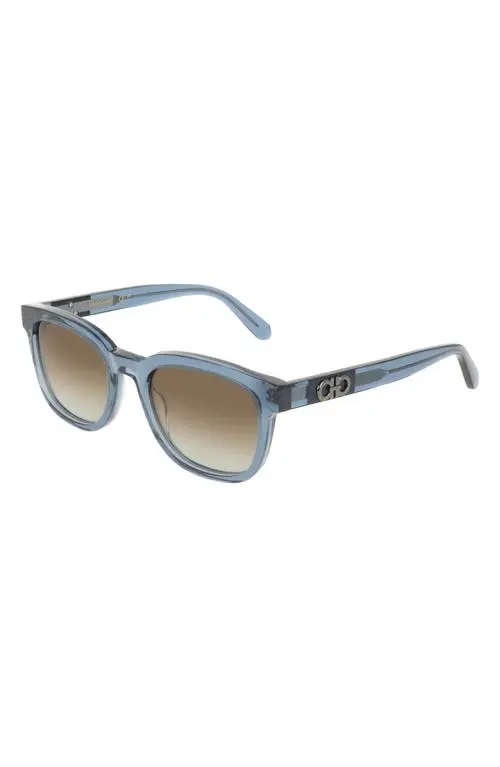 FERRAGAMO 54mm Rectangle Sunglasses - Transparent Avio