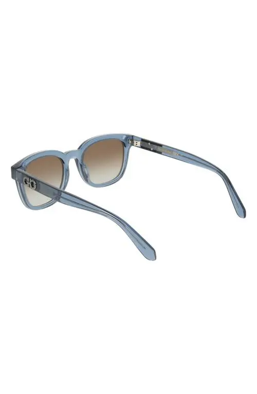 FERRAGAMO 54mm Rectangle Sunglasses - Transparent Avio