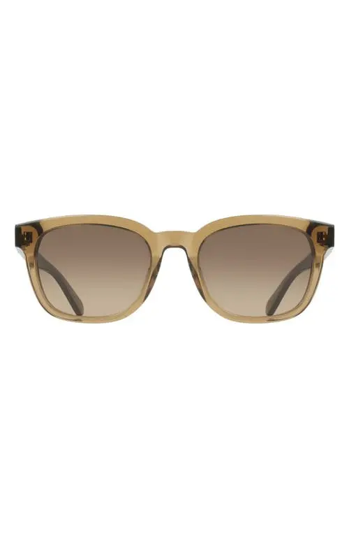 FERRAGAMO 54mm Rectangle Sunglasses - Transparent Brown