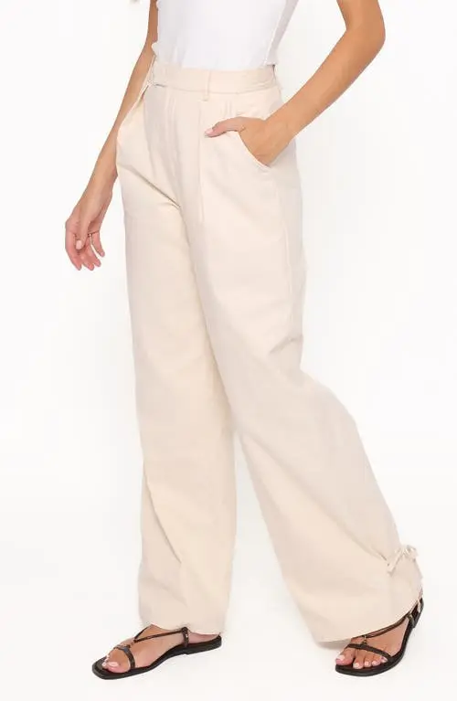 PETAL & PUP Asher Tie Detail Tapered Leg Pants