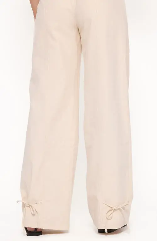 PETAL & PUP Asher Tie Detail Tapered Leg Pants