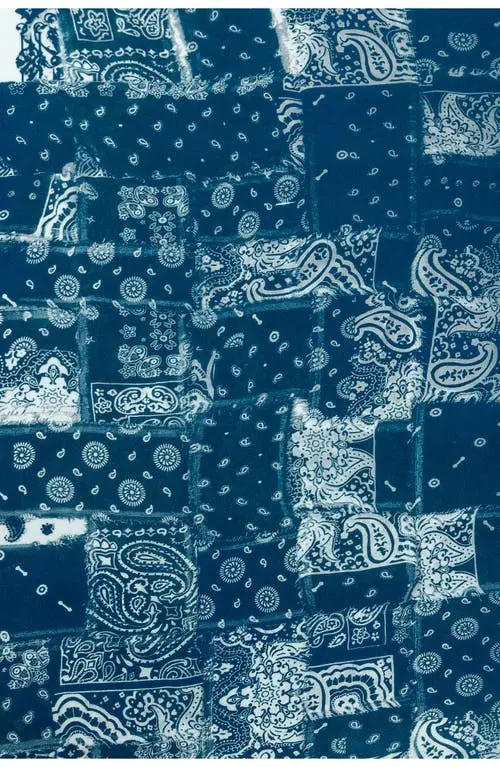 Zadig&Voltaire Blondie 85 Denim Print Bandana Silk Scarf - Flash