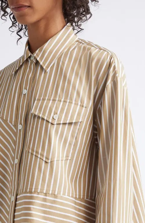 3.1 Phillip Lim Striped Asymmetric Shirt