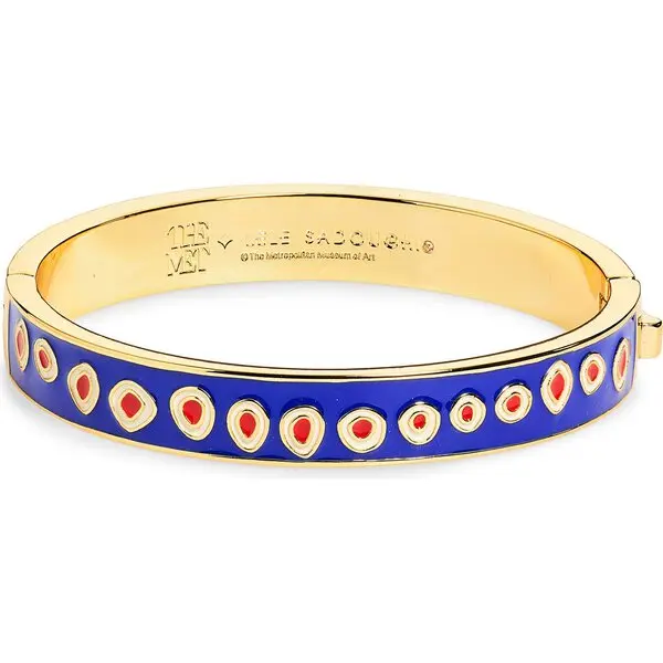 Lele Sadoughi X The Met Enamel Bangle - Lapis