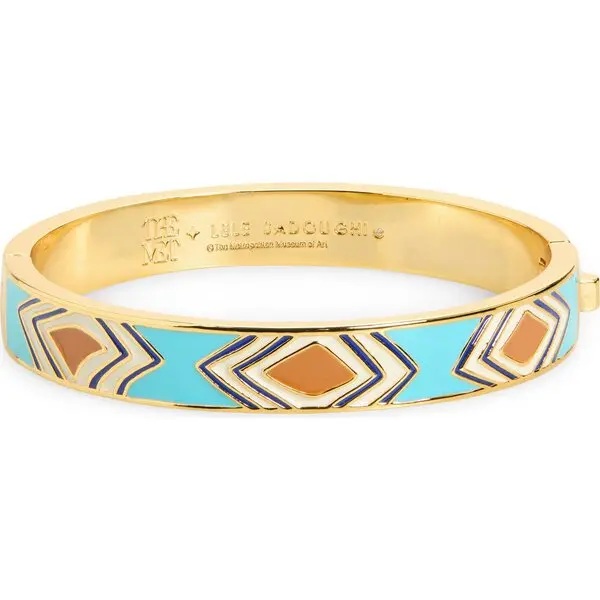 Lele Sadoughi X The Met Enamel Bangle - Turquoise