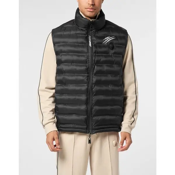 PLEIN SPORT Padded Vest - Black