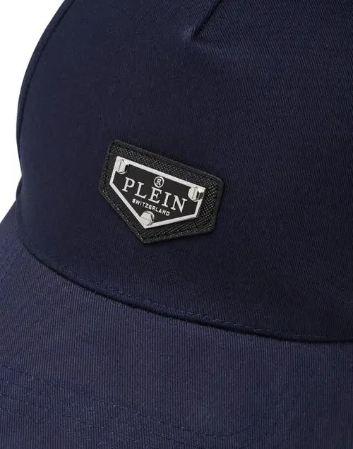 Philipp Plein Baseball Cap With Plaque Detail