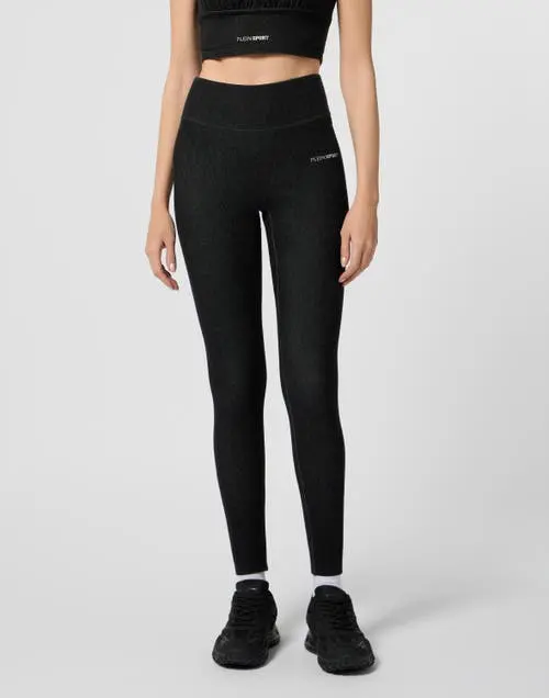 PLEIN SPORT Leggings Denim Touch Ps - Black
