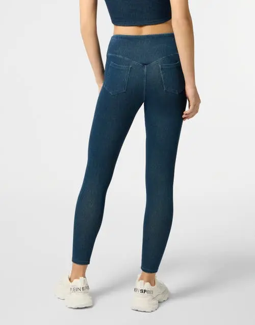 PLEIN SPORT Leggings Denim Touch Ps - Darkblue