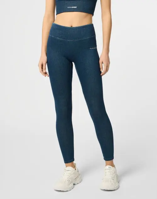 PLEIN SPORT Leggings Denim Touch Ps - Darkblue