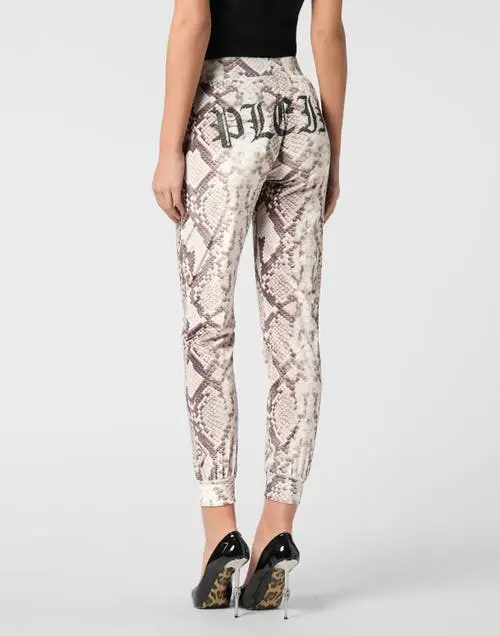 Philipp Plein Snake Print Jogging Pants