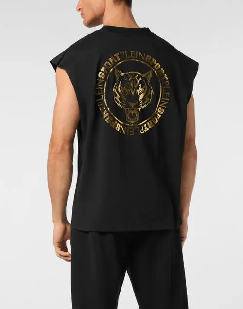 PLEIN SPORT Tanktop T-shirt Label