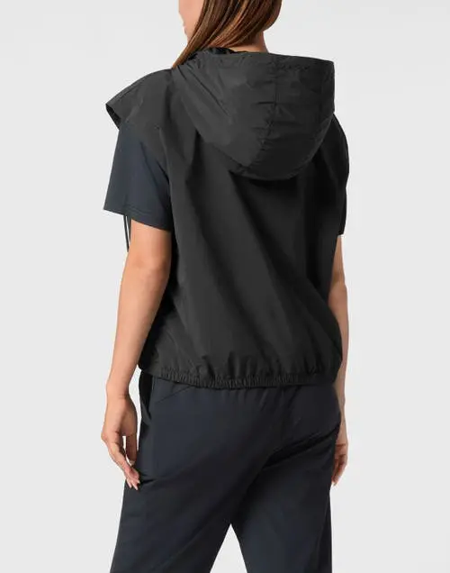 PLEIN SPORT Hooded Zip-up Vest