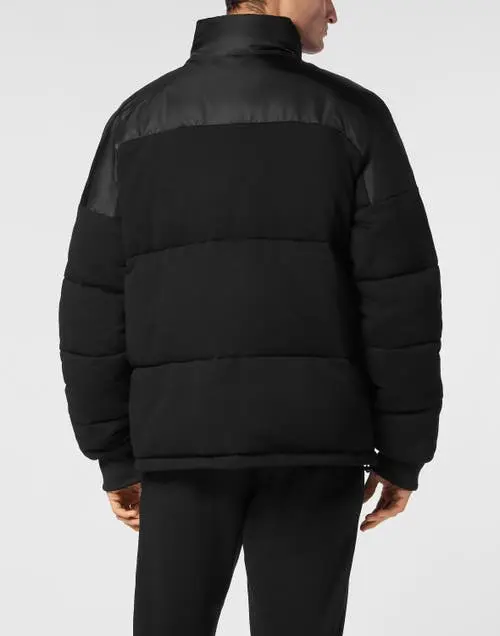 PLEIN SPORT Hybrid Jersey Puffered Jacket Ls