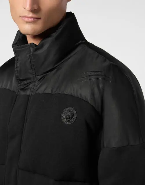 PLEIN SPORT Hybrid Jersey Puffer Jacket