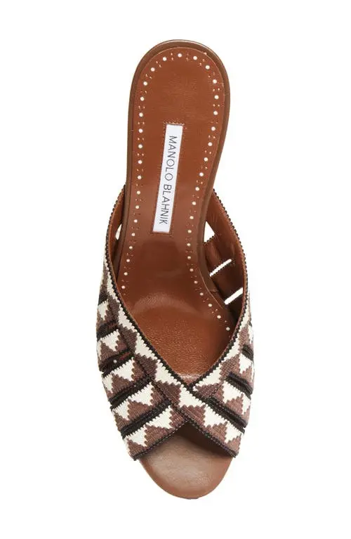 Manolo Blahnik Trofesamu Slide Sandal