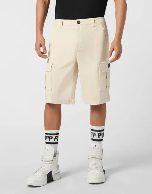 Philipp Plein Cargo Shorts - Beige