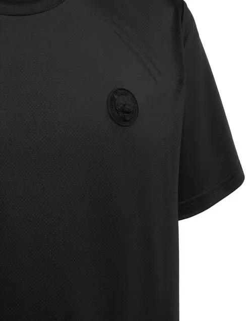 PLEIN SPORT Perforated Dry Fit Crewneck T-shirt