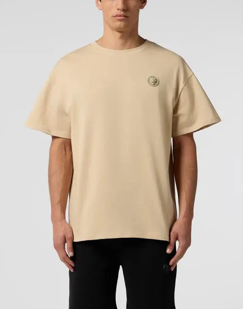 PLEIN SPORT Round Neck T-shirt 3d Tiger - Beige