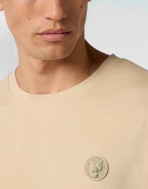 PLEIN SPORT Round Neck T-shirt 3d Tiger - Beige