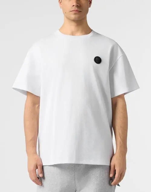 PLEIN SPORT Round Neck T-shirt 3d Tiger - White