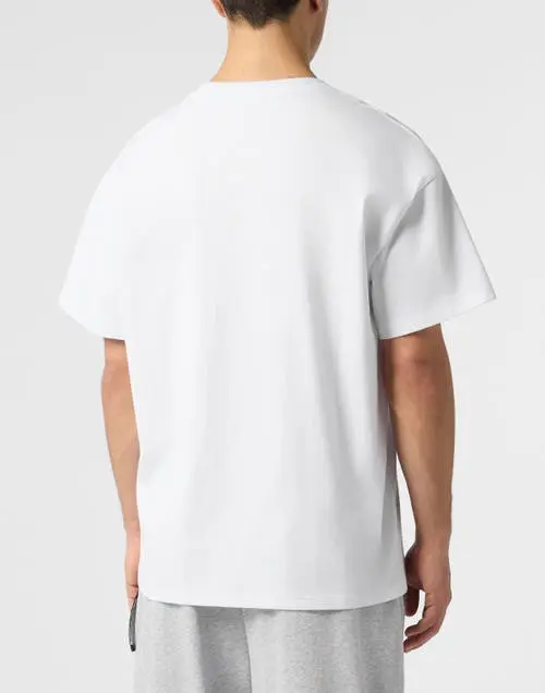 PLEIN SPORT Round Neck T-shirt 3d Tiger - White