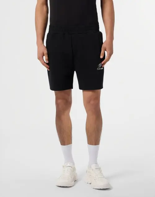 PLEIN SPORT Pique Jogging Shorts - Black