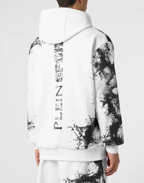 PLEIN SPORT Splash" Graphic Hoodie - White