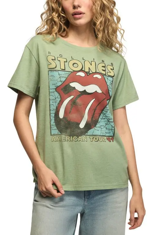 Lucky Brand Rolling Stone Graphic T-shirt - Basil