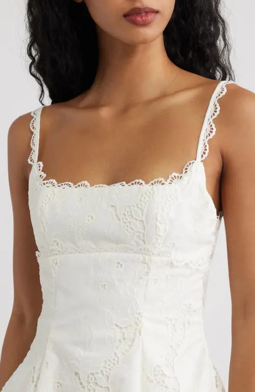 House Of Cb Isla Scalloped Lace Cocktail Minidress