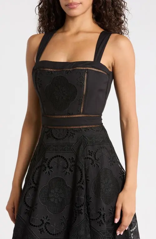 House Of Cb Ava Embroidered Sleeveless Maxi Dress
