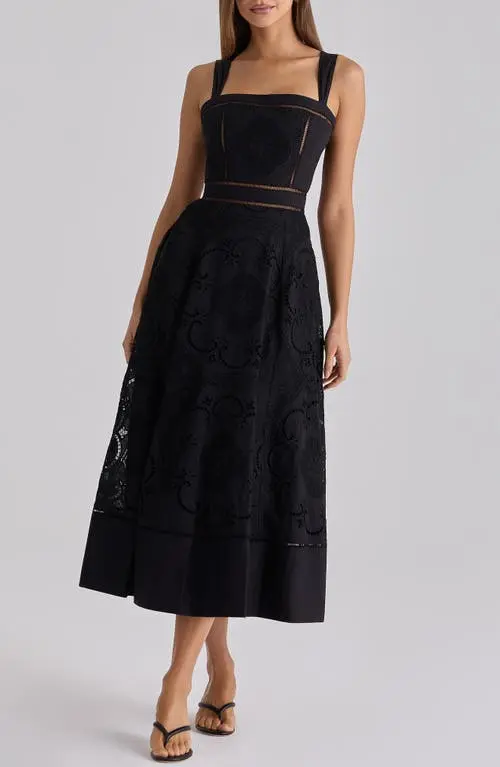 House Of Cb Ava Embroidered Sleeveless Maxi Dress