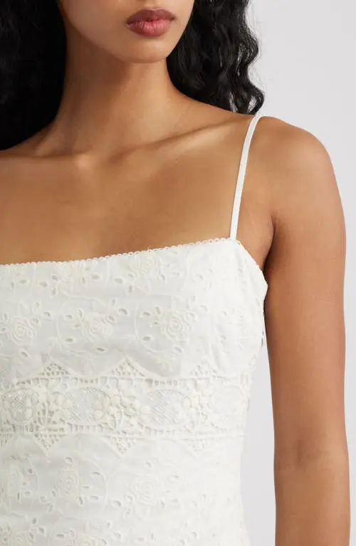 House Of Cb Serenella Broderie Anglaise Column Gown