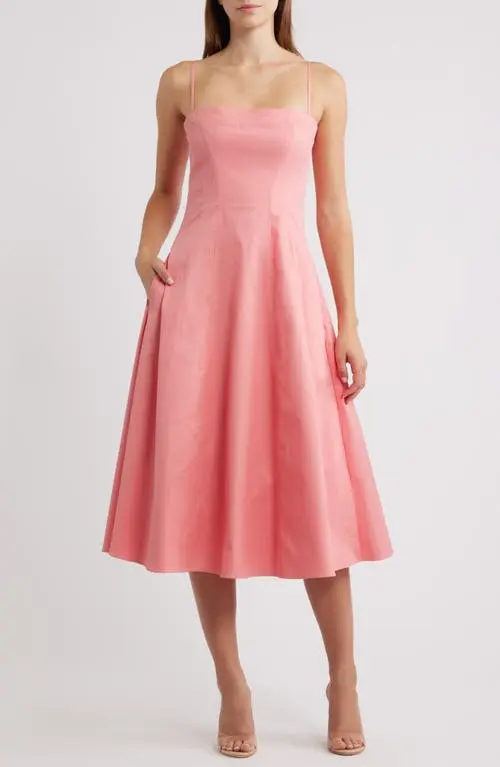 House Of Cb Dolly A-line Cocktail Dress - Raspberry