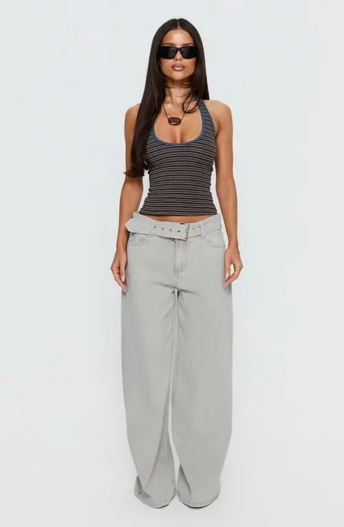 Princess Polly Sugar Talking Striped Halter Top