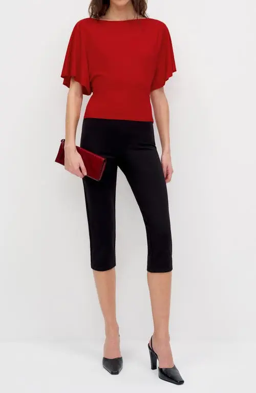 REFORMATION Avery Boatneck Knit Top