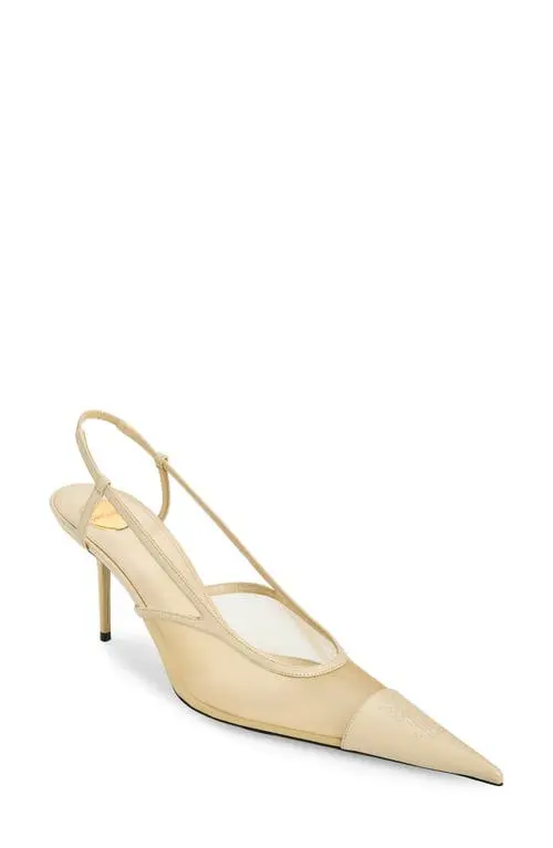 Saint Laurent Renee Slingback Pump - Ivory